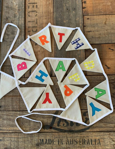 Handmade Happy Birthday Bunting | Mallee & Me