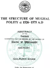 The Structure of Mughal Polity