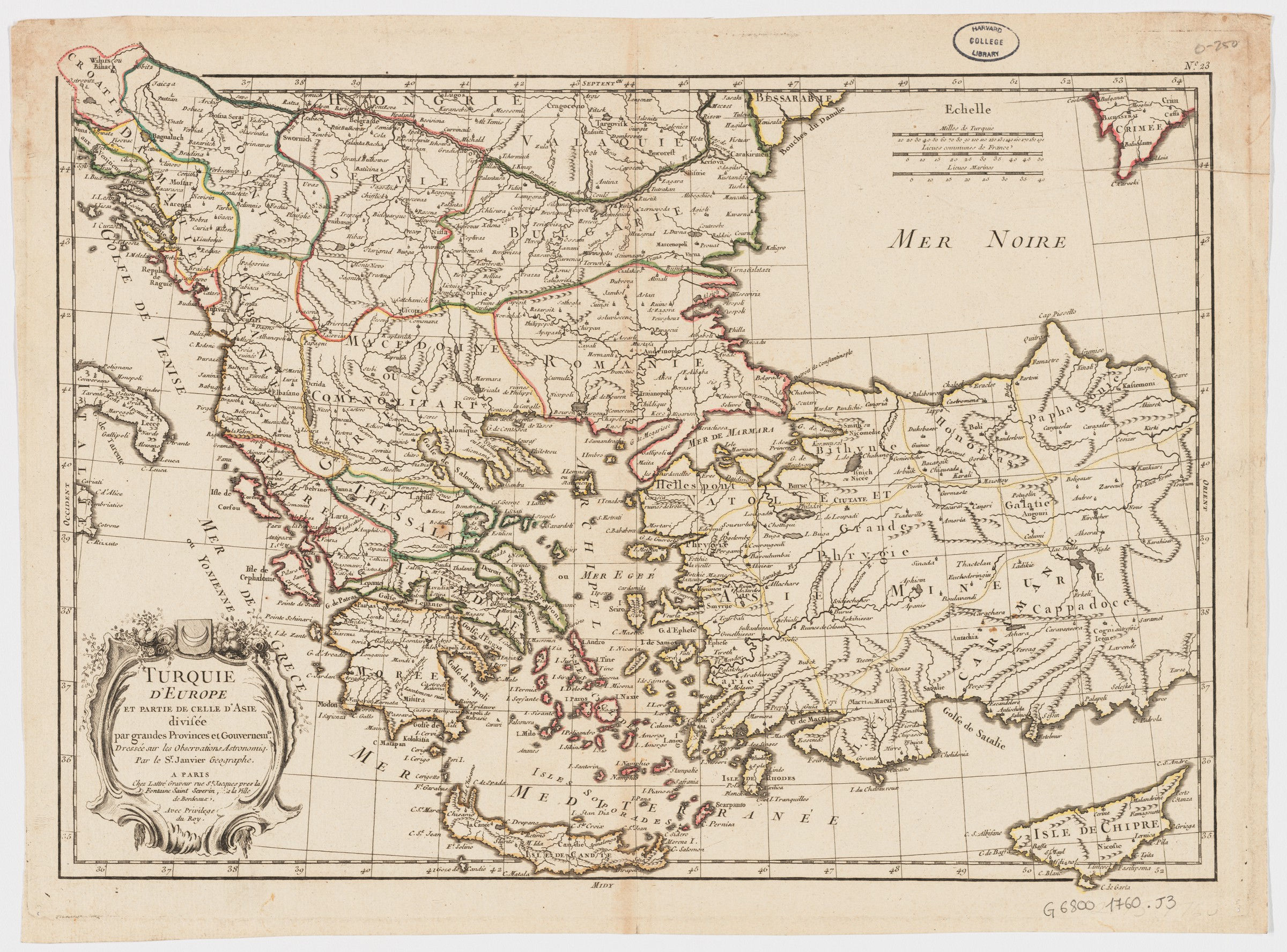 Map of Ottoman Empire in Europe and part of that of Asia divided by ...