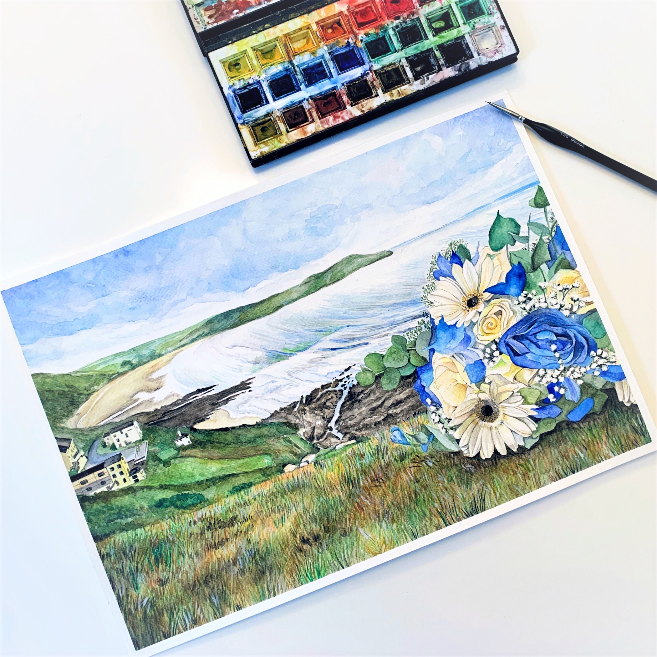 Painting Custom Watercolour Painting Commission Personalised ...