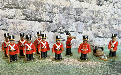 The Soldiers of Pippin Fort - 10 28mm Figures and Cannon | Bigmrtong