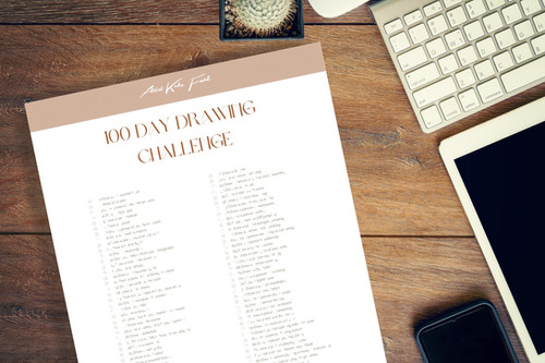 100 Day Drawing Challenge | Artist Kate Field