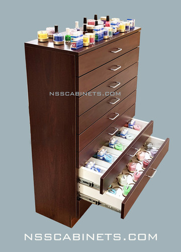 9 Drawer Dip Base Cabinet 32W48H | NSS Cabinet
