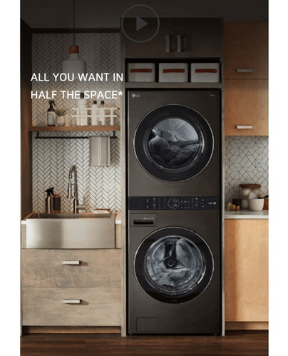 LG Single Unit Front Load WashTower Model WKEX200HVA | Overstock Sale North