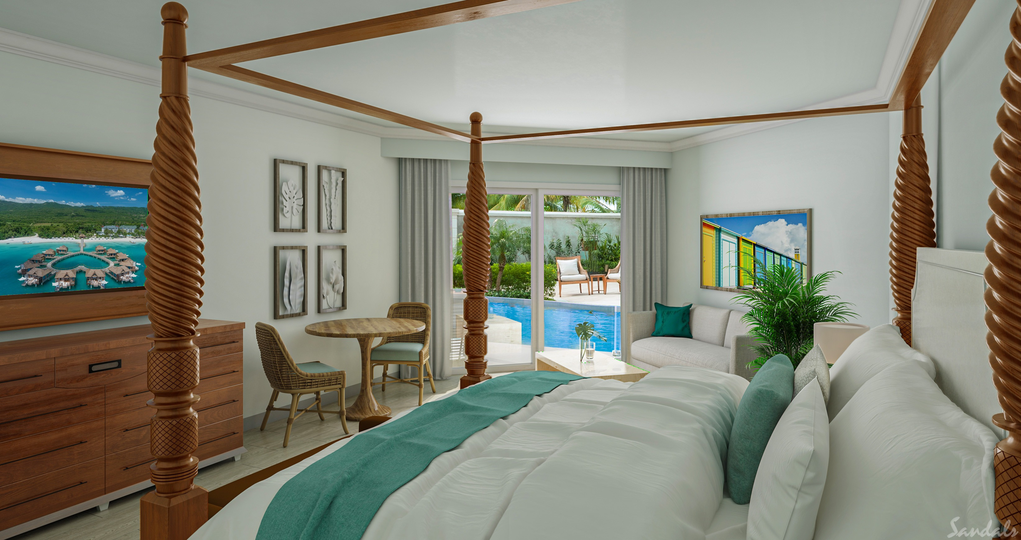 West Bay Honeymoon Hideaway Swim-up Crystal Lagoon Zen Butler Suite