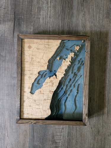Door Peninsula | 3d Wood Map