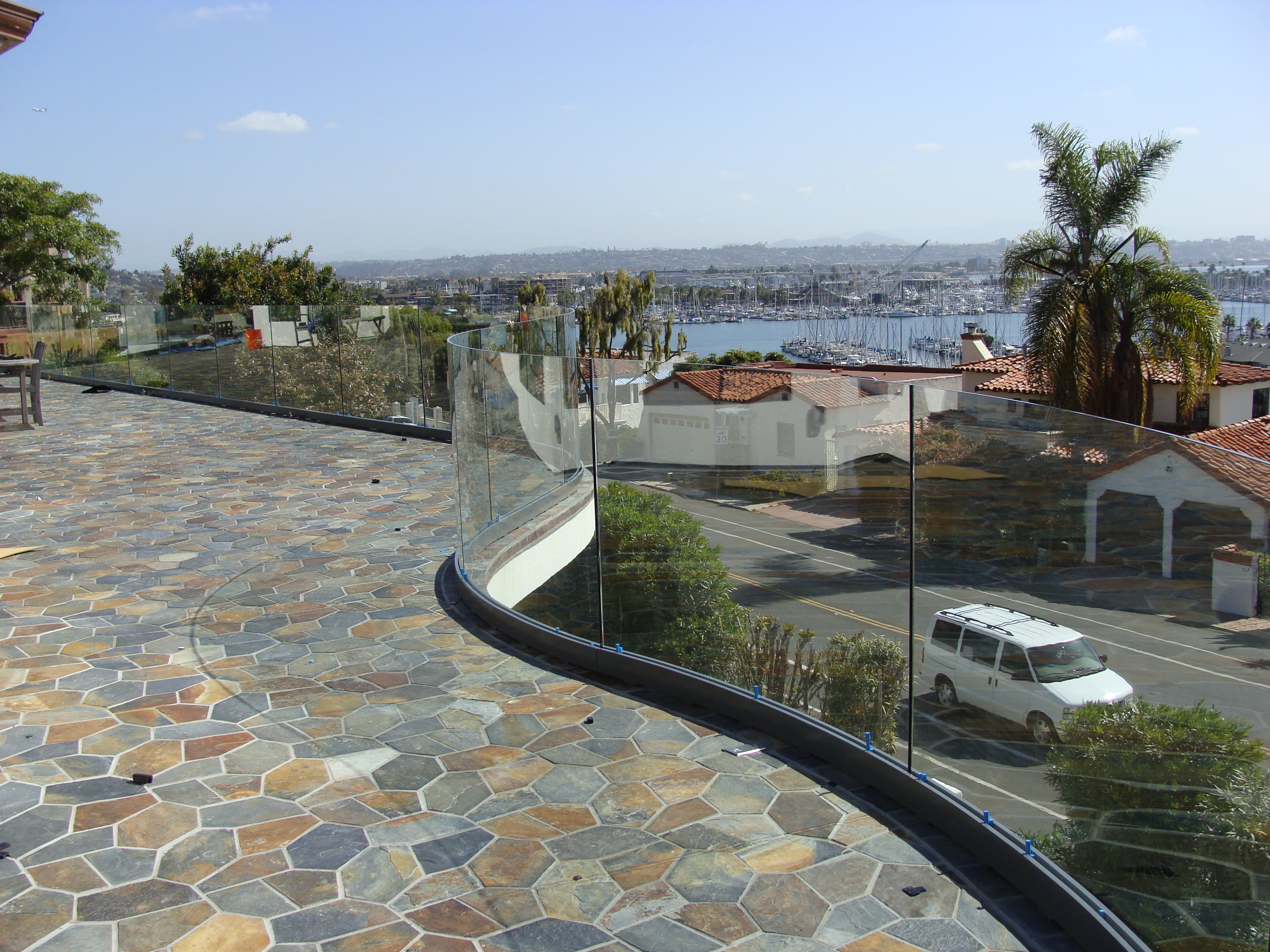 Glass Railing - Wind Walls