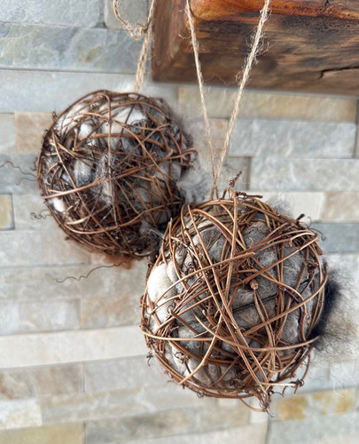 Alpaca Bird Nesting Balls | Northern Charm Farm
