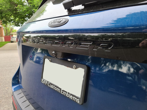 Ford Explorer Rear Hatch Insert | ISFP Custom Emblems