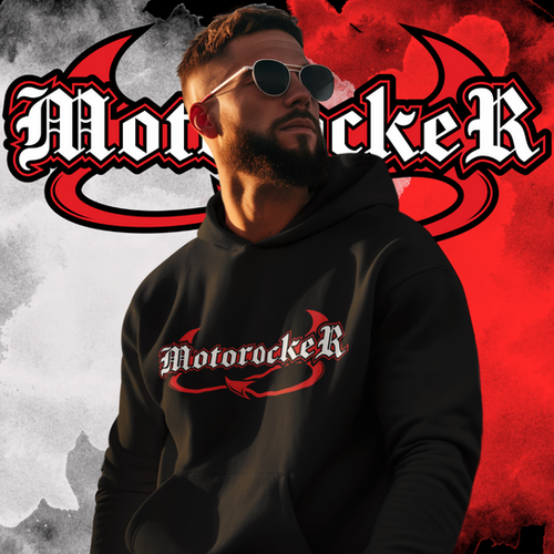 MOLETOM UNISSEX MOTOROCKER LOGO VERMELHA | Loja Motorocker