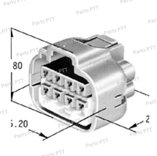 YAZAKI Connectors Housing 8P Female | PARTS PTT