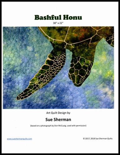 Bashful Honu Fabric Quilt Kit by Sue Sherman | cottagetreasures