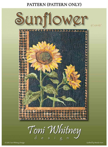 Sunflower Fabric and Pattern Quilt Kit by Toni Whitney | cottagetreasures