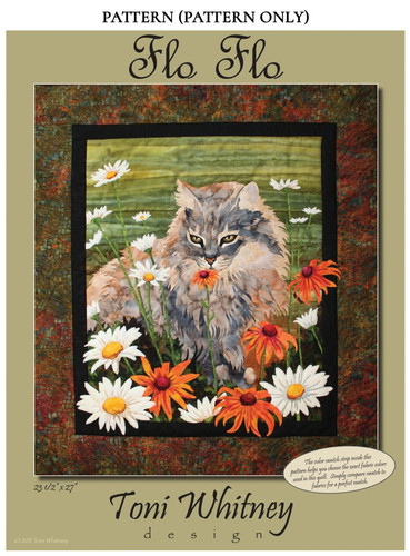 Flo Flo is the Cat Pattern Quilt Kit by Toni Whitney | cottagetreasures