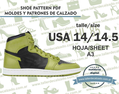 Air Jordan 1 high | Patrones Calzado