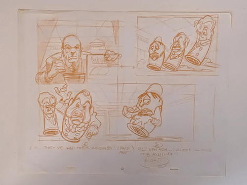 Weetabix commercial 'Bullets'. Original storyboard drawing. 1991 ...