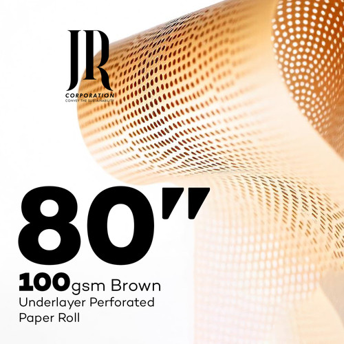 80" Holed Underlay Paper Roll | Perforated Paper for Garment CAD