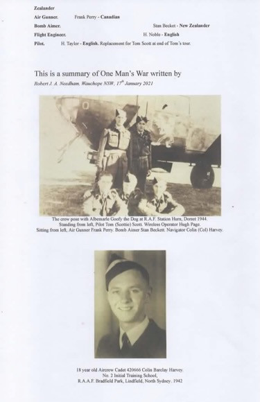 Bob Needham’s autobiography “Survivor”