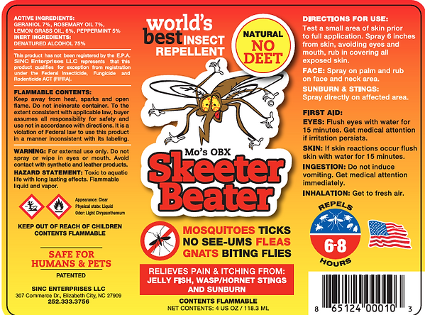OBX Skeeter Beater | world's best insect repellant