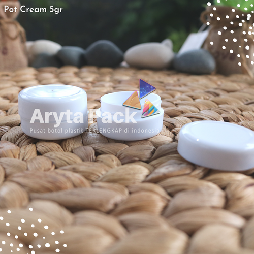 Pot cream 5 gram putih putih | aryta