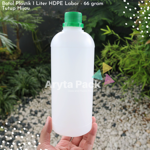 jual botol plastik HDPE 1 liter labor natural