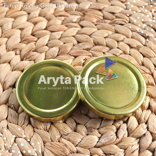 Tutup kaleng emas ukuran 63mm | aryta