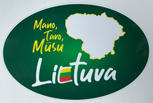 Sticker MINE, YOURS, OUR LITHUANIA (12) | Lietuvele