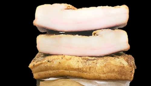 Cold smoked pork fat, 2lb | Lietuvele