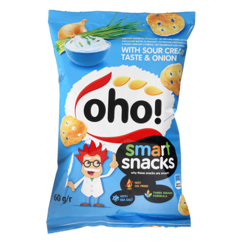 OHO chips with sour cream and onions 60g | Lietuvele