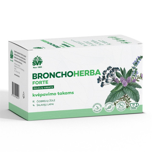 SVF tea BRONCHOHERBA FORTE (20psc.) | Lietuvele