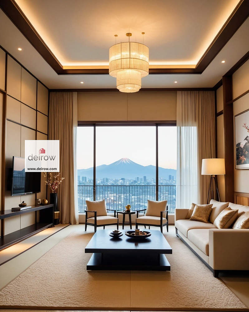 Japanese Inspired Living Room Design
