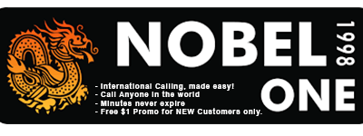 Nobel One International Calling: Choose Between $5, $10, $15 | Yes Of ...