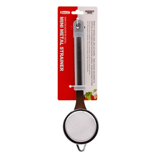 SS Mini Strainer 9" Gray Handle | PeakUp Wholesale