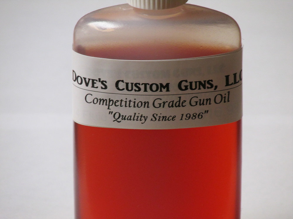 Competition Grade Gun Oil - 4 fluid ounces | Dove's Custom Guns