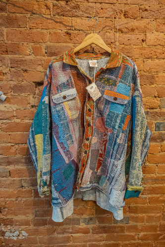 Upcycled Vintage Kantha Shacket | Gardenbelle Shop
