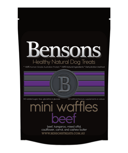 Mini Waffles - Beef | Benson's Treats