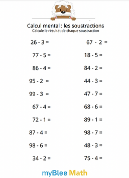 Calcul mental | myBlee Math