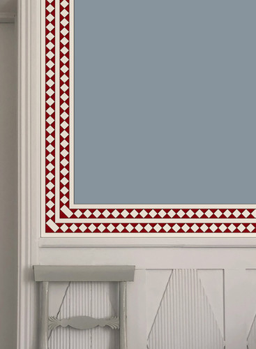 Harlequin Border - Red | Ottoline