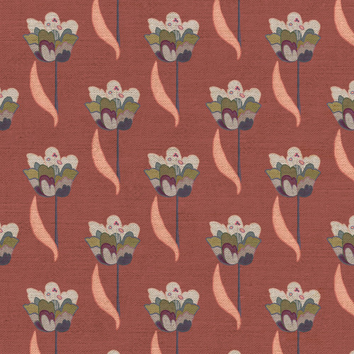 Tulips Fabric - Terra | Ottoline