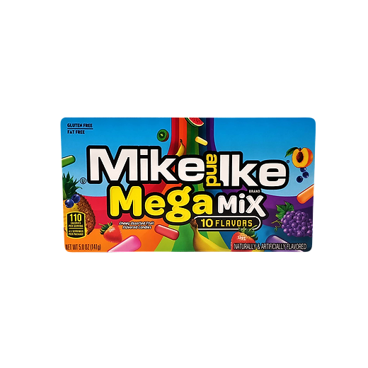 MIKE AND IKE MÉGA MIX. Sans gluten/sans gras | Fraicheurs et Saveur