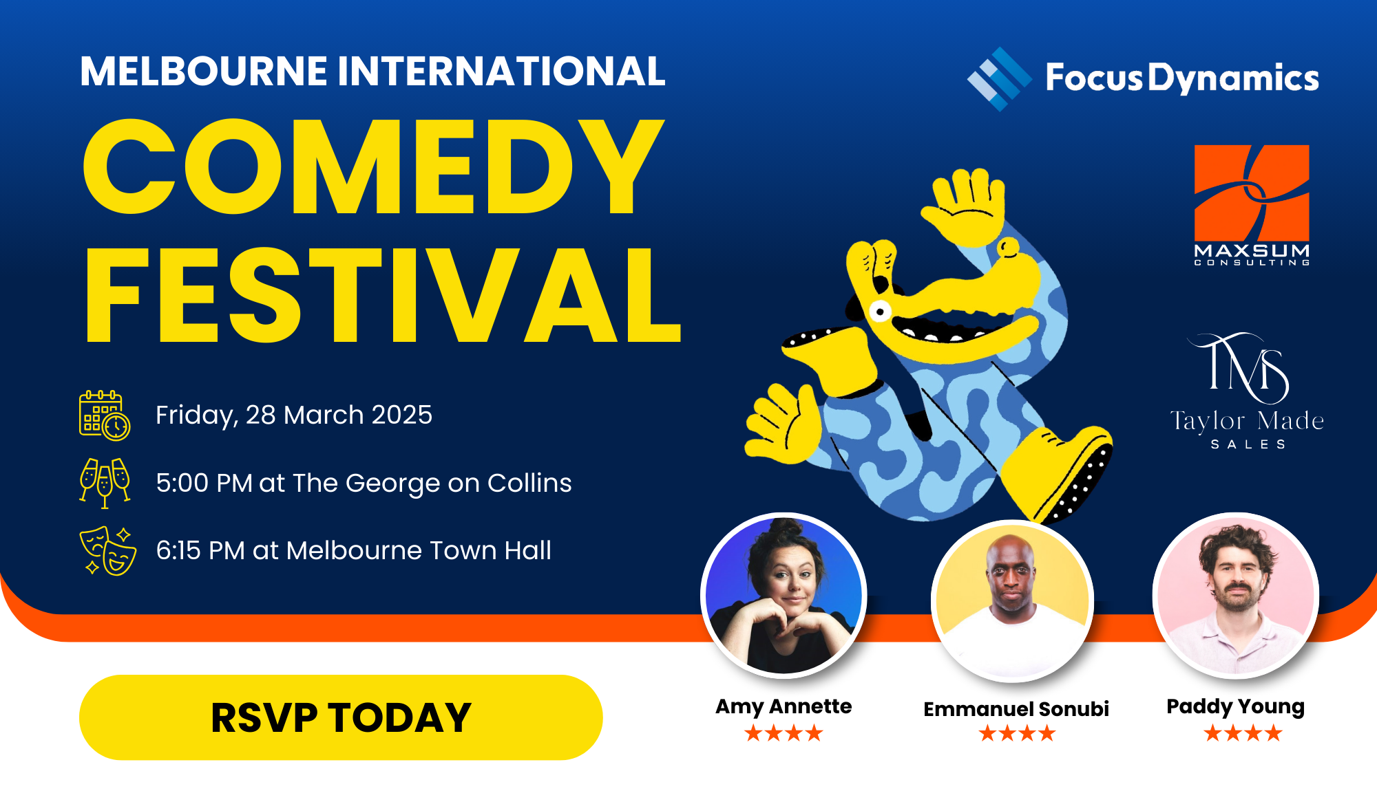 Taylor Made Sales | Comedy Festival – 28th March