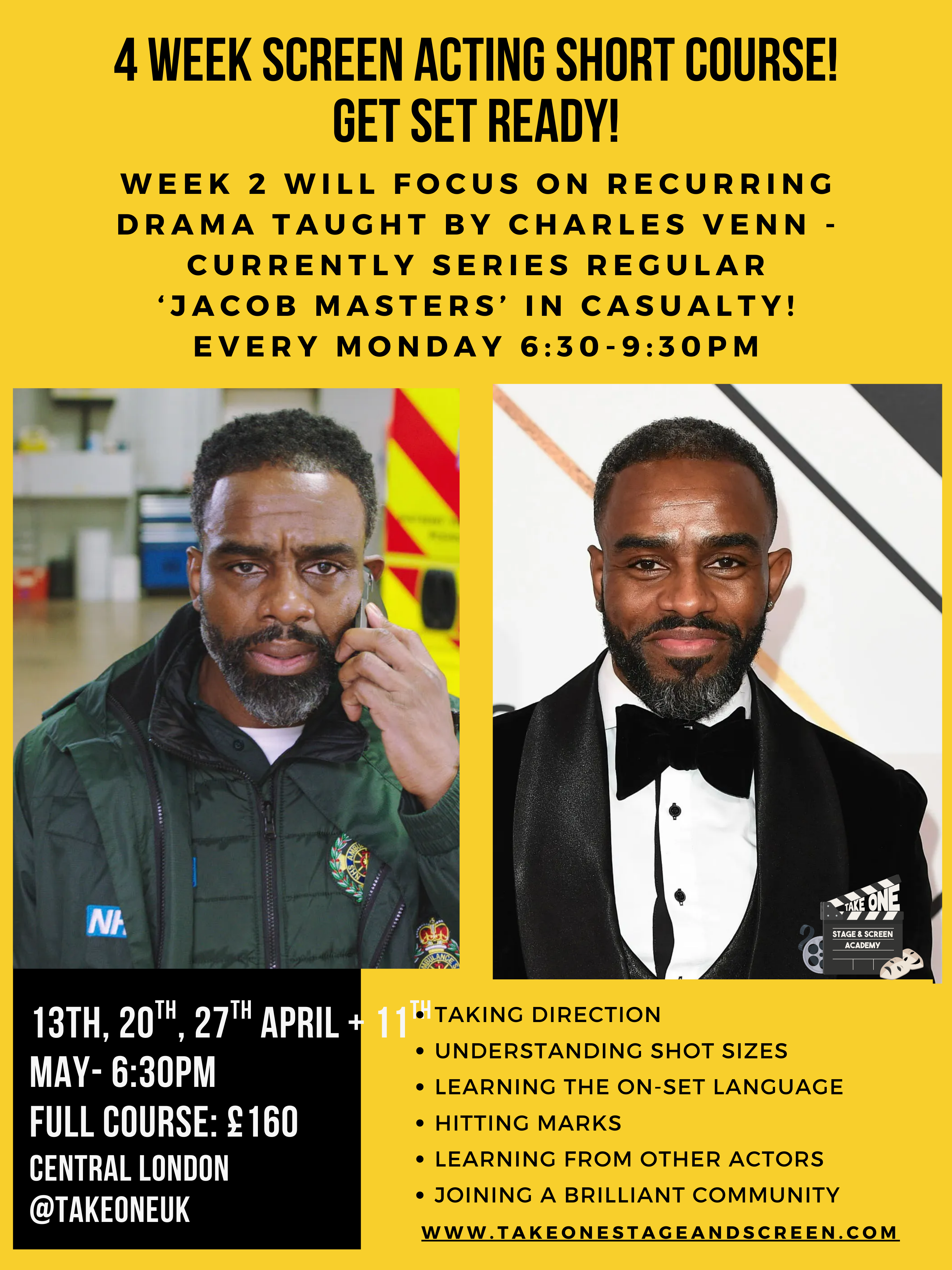4 Week Screen Acting: Get Set Ready | Take One