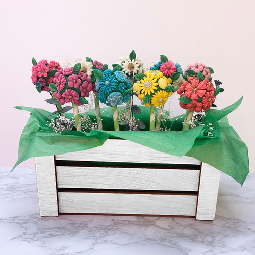 Flower Garden Cake Pop Arrangement | The Cake Pop Factory
