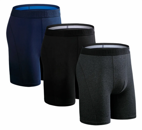 Pack of 3 Long Leg Boxers for Men Buy Online / Free Shipping