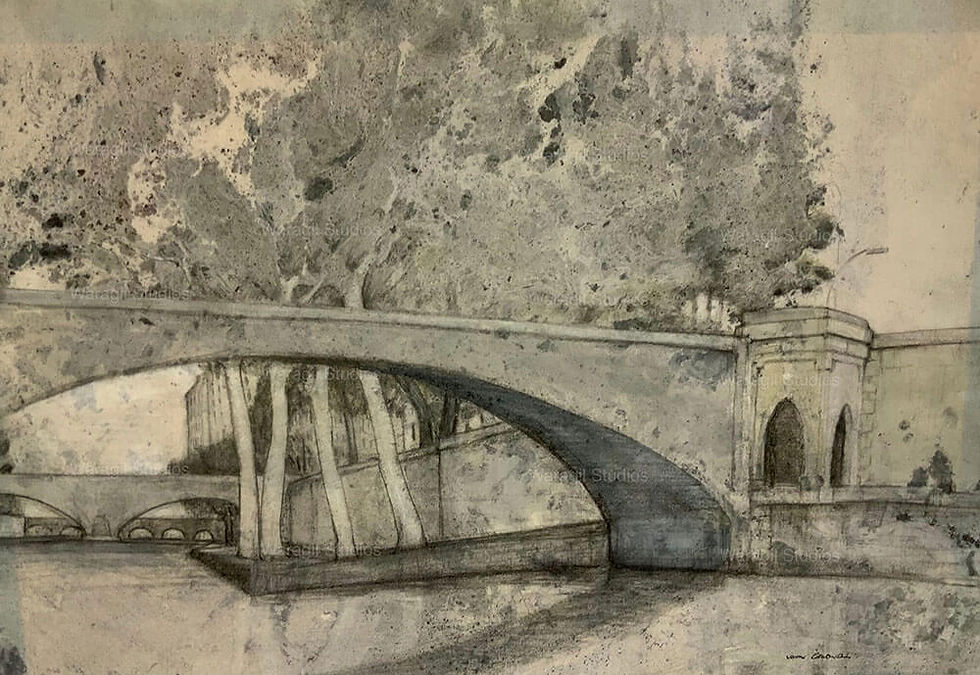 River Pathways 38cm x 56cm | Waragil Studios