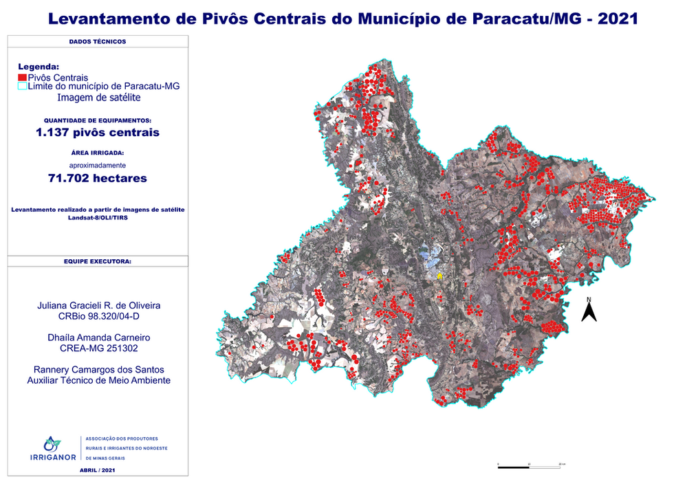 Paracatu tem a maior área irrigada por pivôs centrais no Noroeste de ...