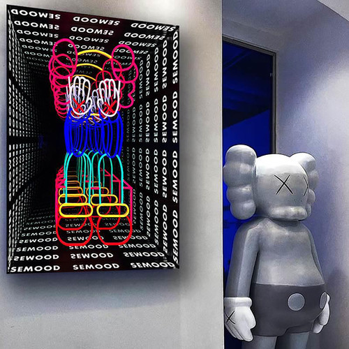 Custom LED Infinity Mirror Sign Letters Brand Logo Lighting for Wall ...