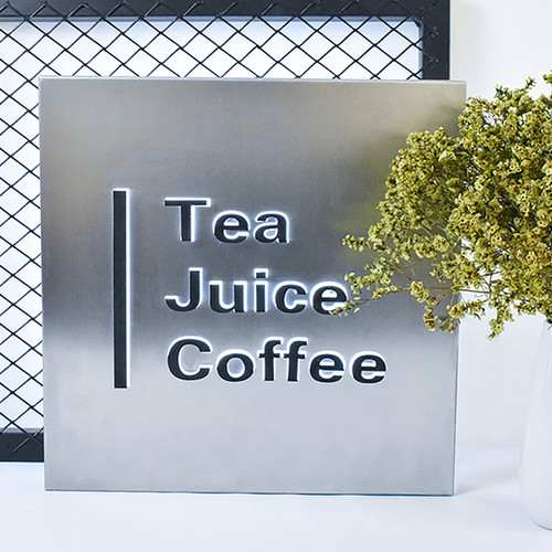 Custom metal led light box with illuminated acrylic push through ...