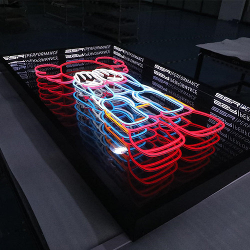 Custom Illuminate Infinity Mirror Light Box Sign Cabinet Advertising ...