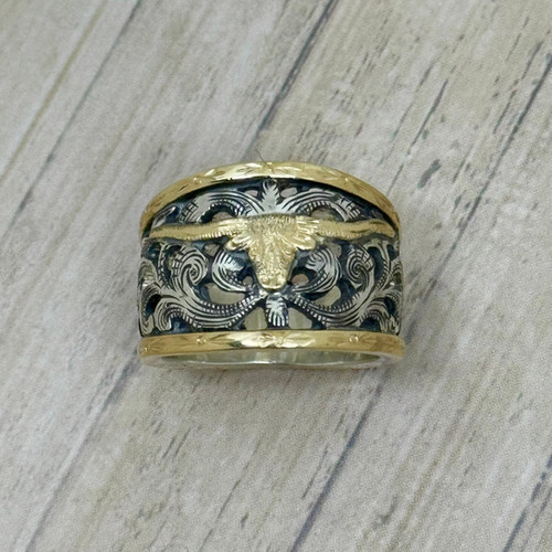 Golden Longhorn Ring | kimklass